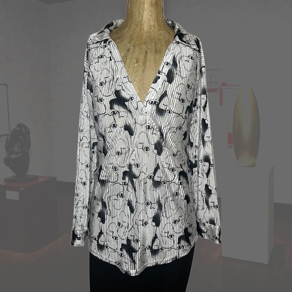 Jolie & Joy by FCT With Love | Tops | Jolie Joy 3x Abstract Face Print ...